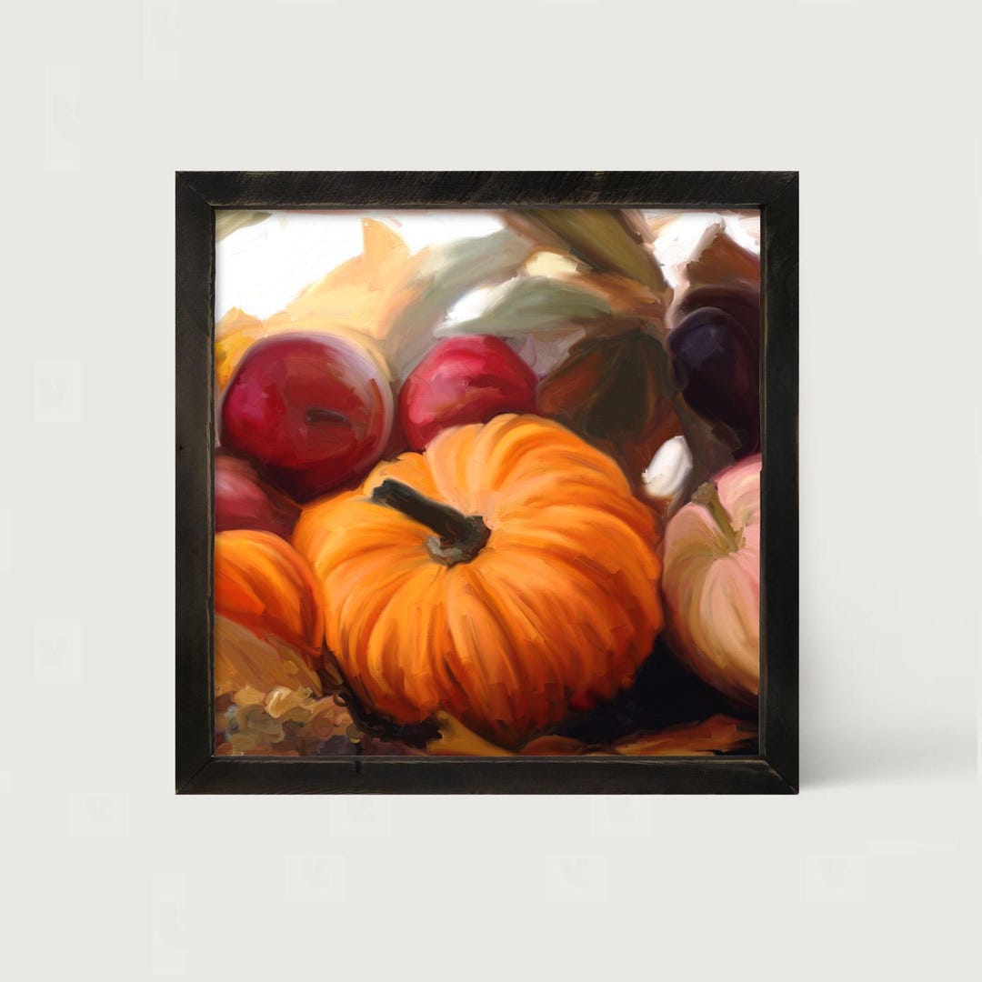 Pumpkins and Apples [framed Print] Fall Harvest | Perfect for Adding a ...