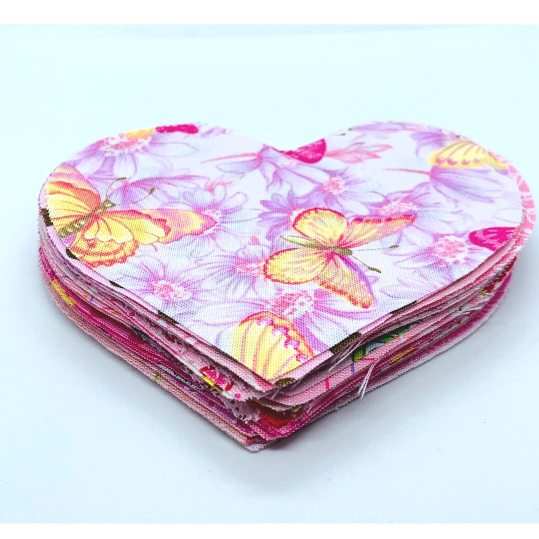 Heart Cutouts, Applique Heart Fabric, Heart Shapes, Cut Out Heart ...