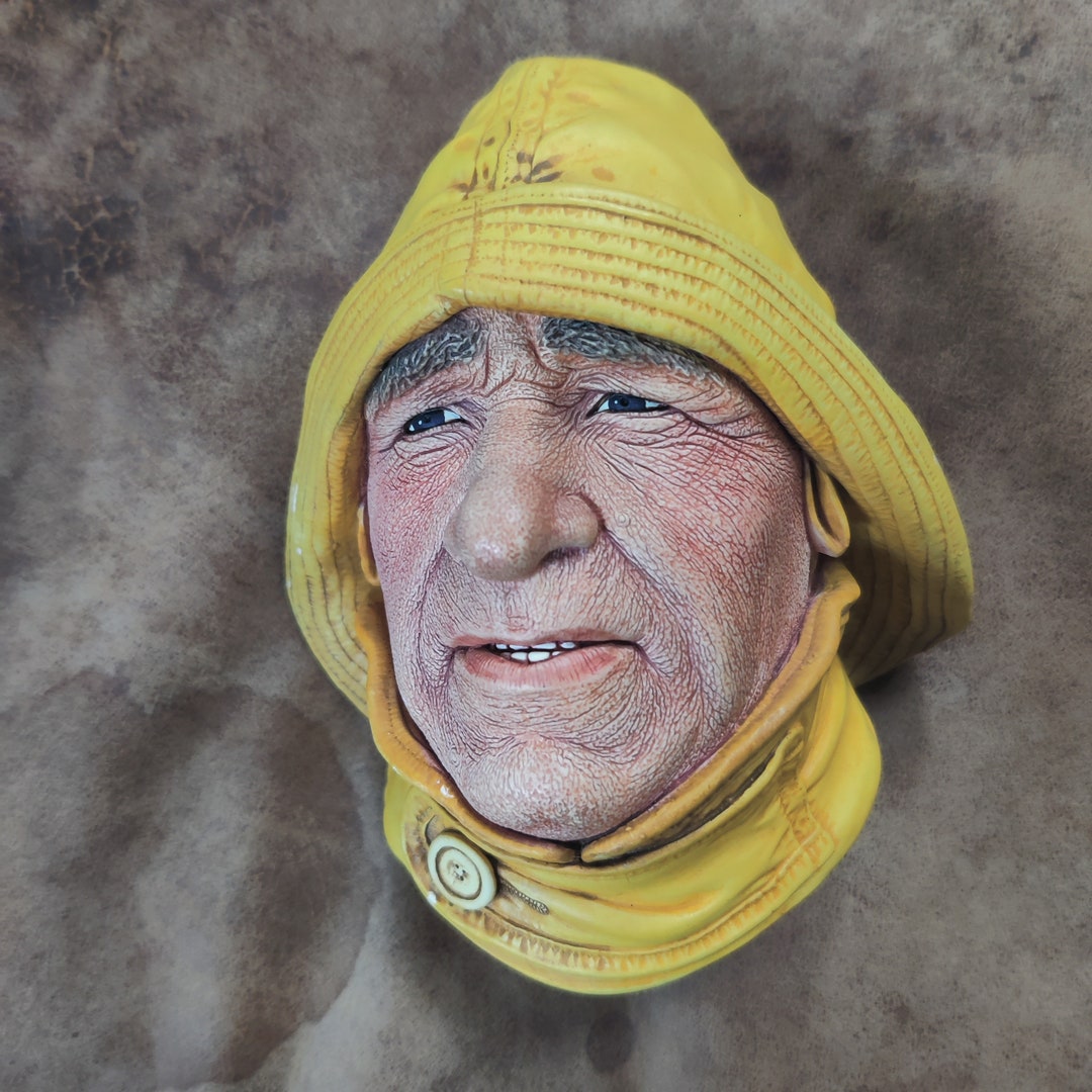 Bossons Life Boatman 1965 Chalkware Head Royal National Lifeboat ...