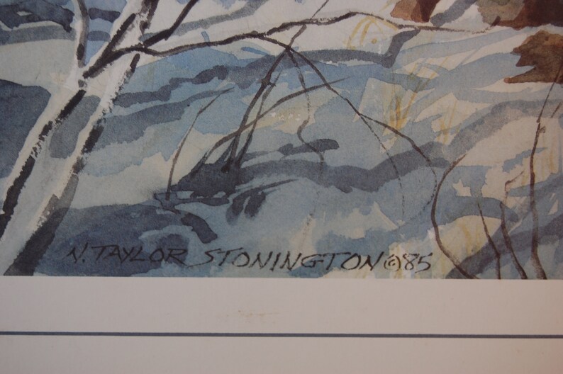 Nancy Taylor Stonington Signed Apple Barn New York Art Expo - Etsy