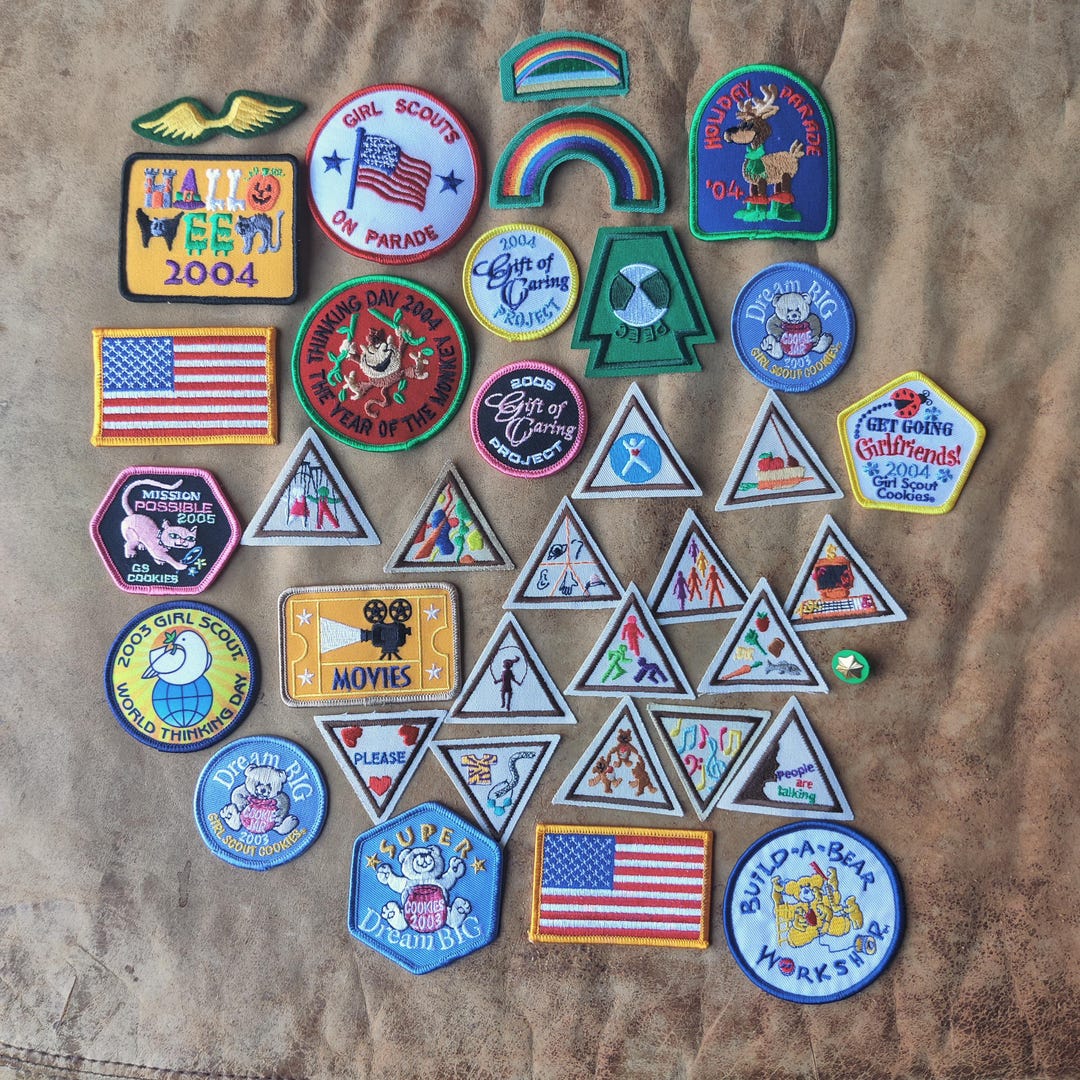 2003-2004 Girl Scout Badges Patches Lot of 35 Unused GSA America - Etsy