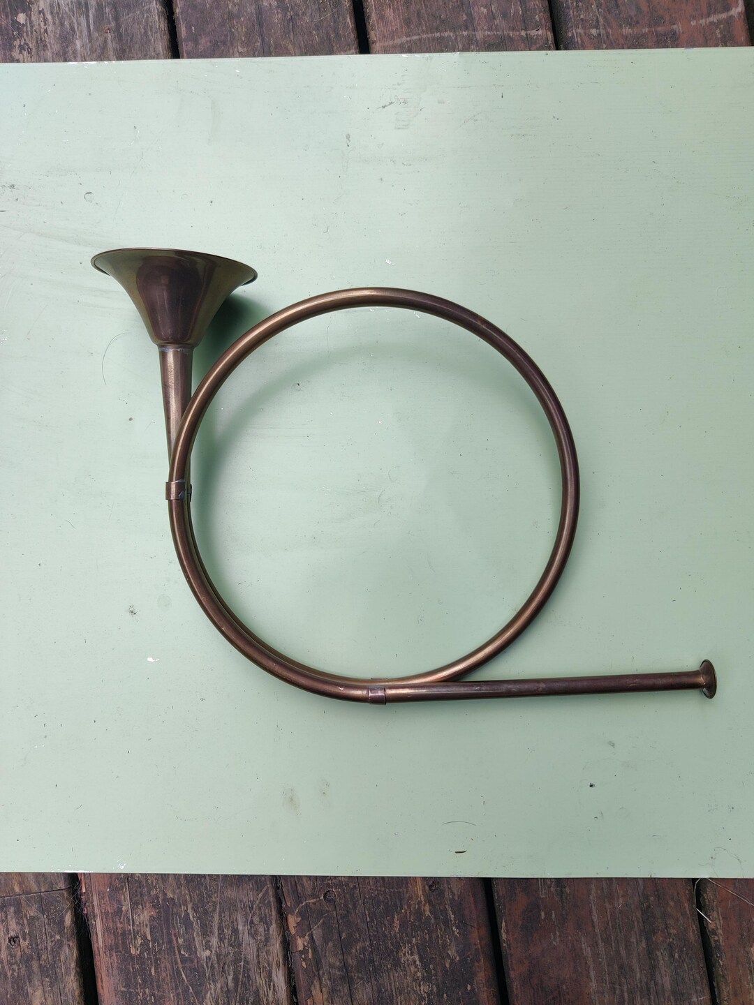 Vintage Brass Bugle French Horn 20" X 11" Wall Hanging Fox Hunting ...