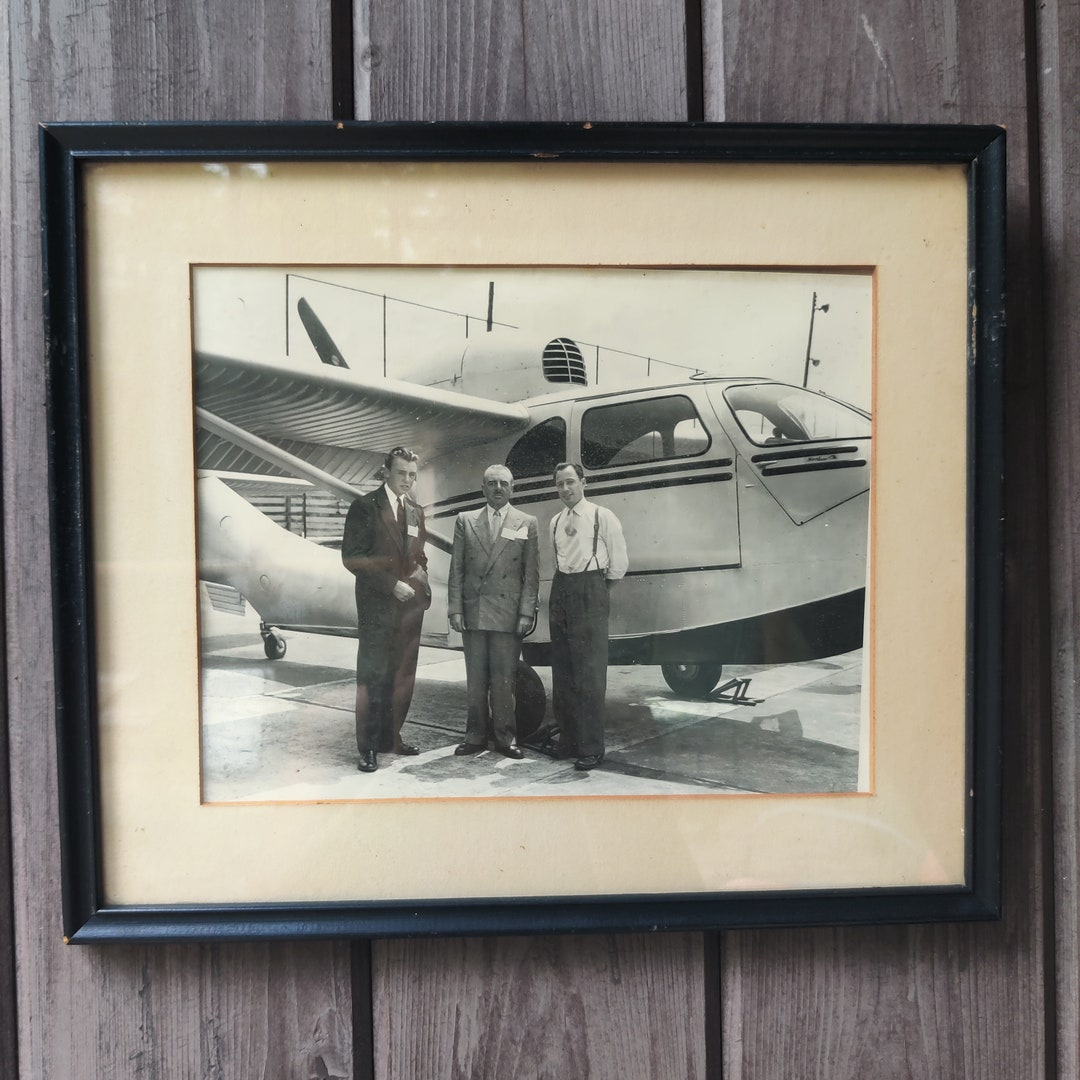 Seabee Seaplane US Navy Midcentury Black/white Photography Men Standing ...
