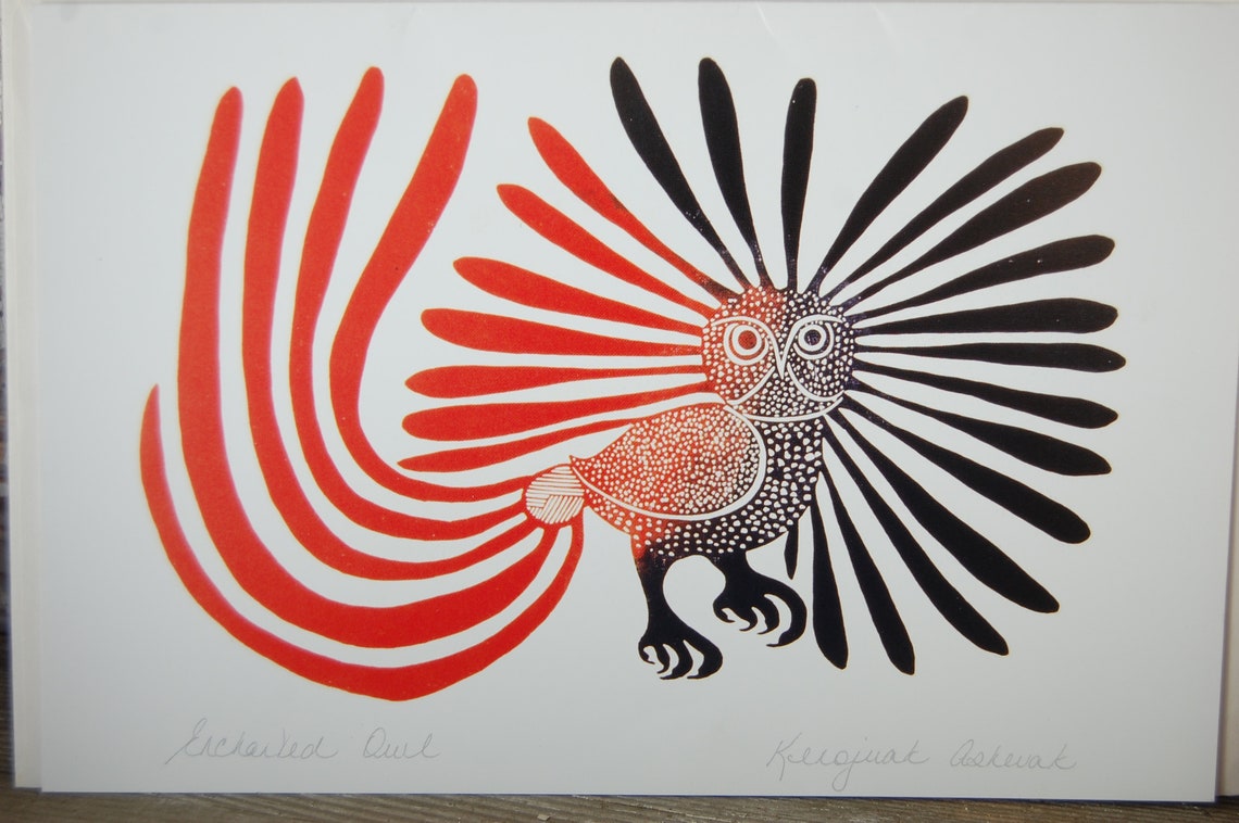 Native Canadian Indigenous Inuit Art Cards Frameable 9 X - Etsy