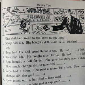 1940s-1950s Homeschool Elementary Math Book Lot 4 Books Unused ...