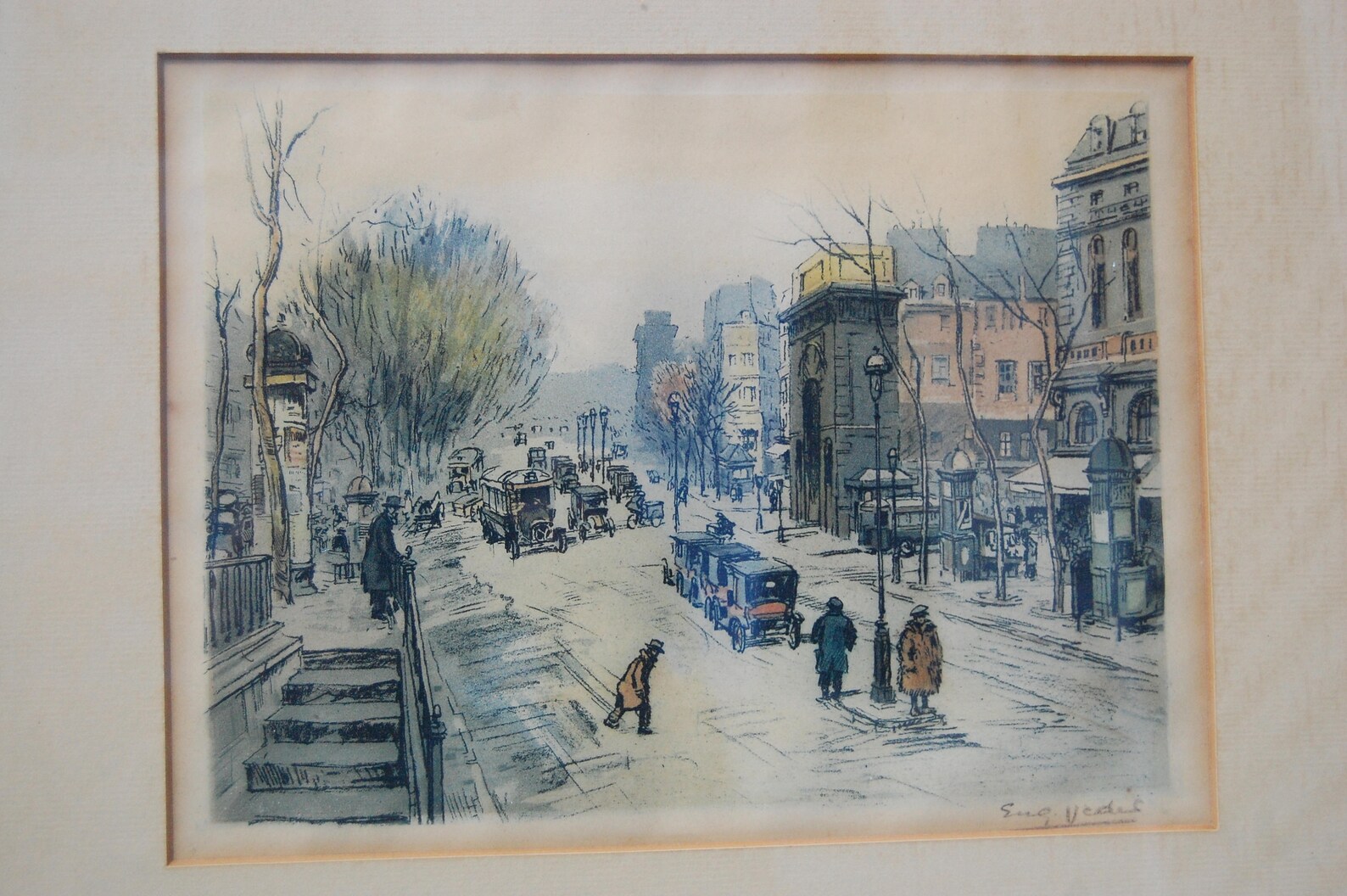 Eugene Veder Parisian Artist Pair of Etchings Hand Signed | Etsy