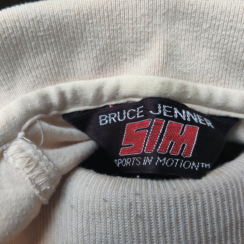 Vintage Bruce Jenner SIM 70s 80s Men's Size M-L Polo Golf Shirt Beige ...