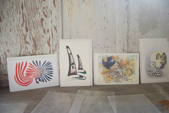 Native Canadian Indigenous Inuit Art Cards Frameable 9 X - Etsy