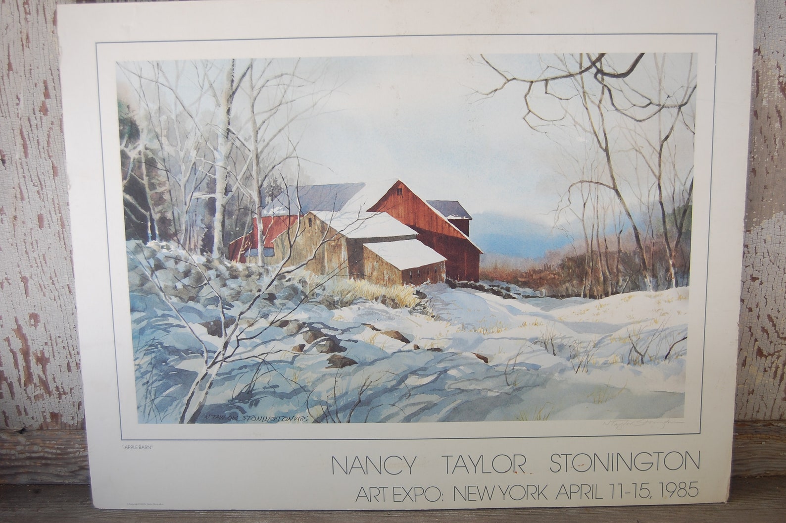 Nancy Taylor Stonington Signed Apple Barn New York Art Expo - Etsy