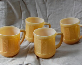 Yellow Milk Glass - Etsy
