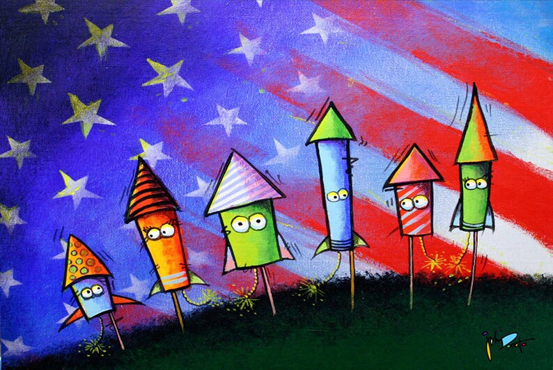 July Fourth Print Grand Finale John Donato Art Print - Etsy