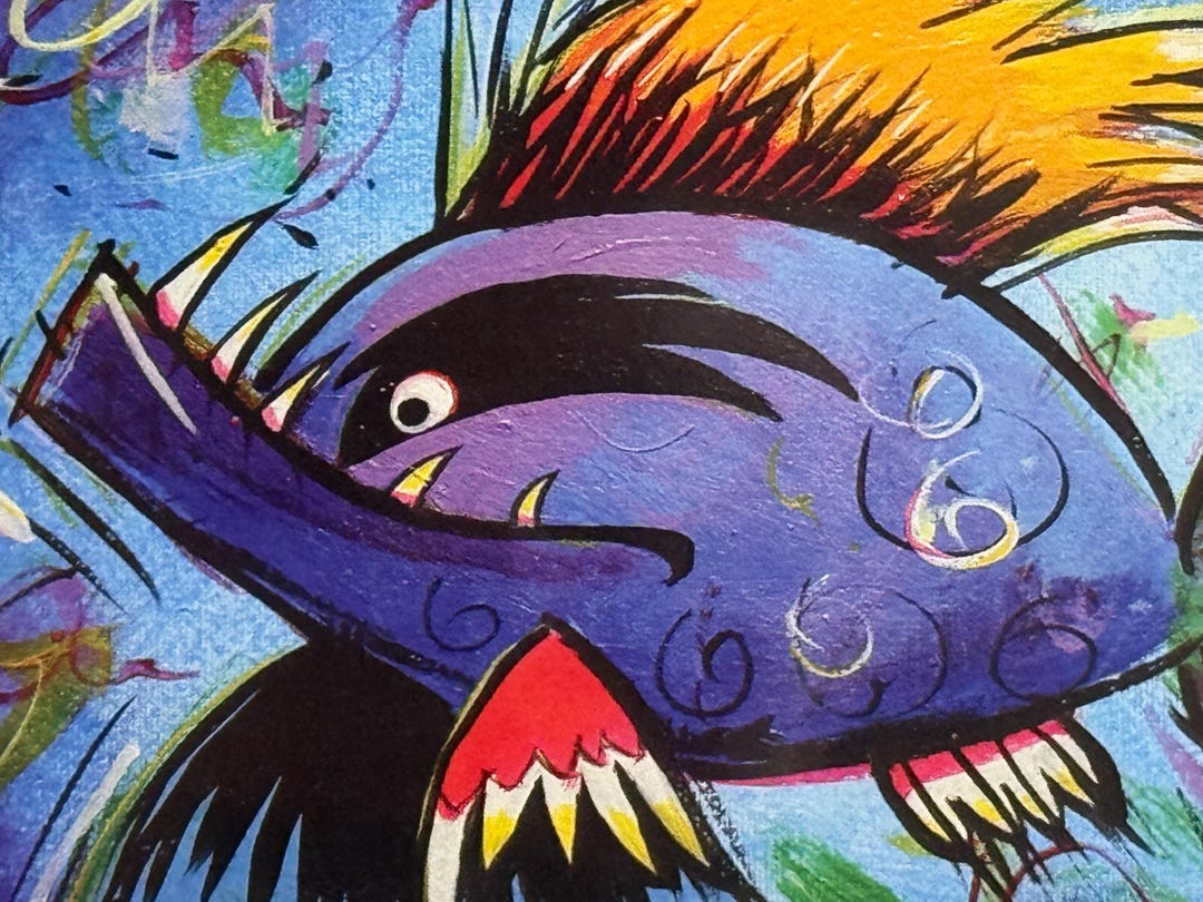 Raven Fish, by Artist John Donato - Etsy