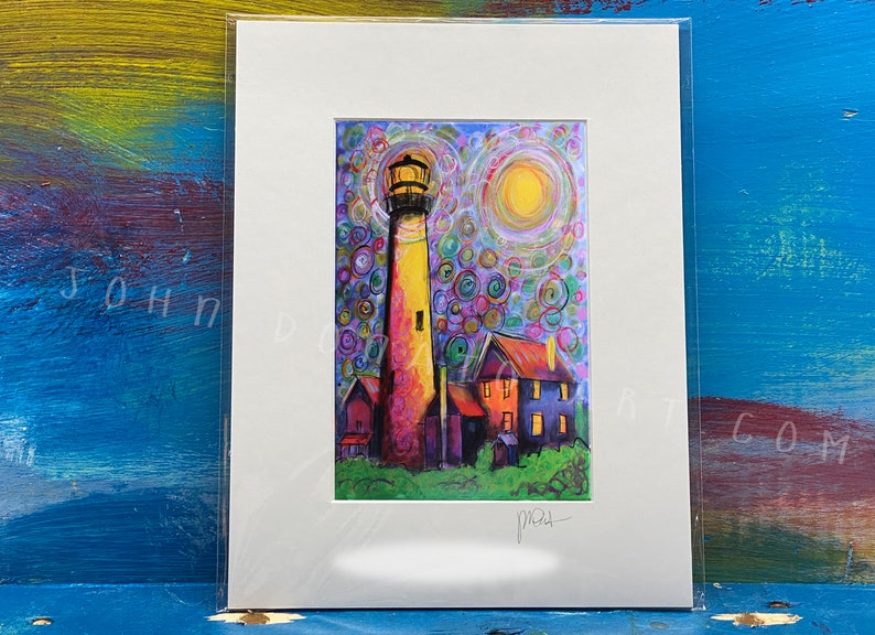Fenwick Island Lighthouse Art Print, 8' X 10" Reproduction ( of ...