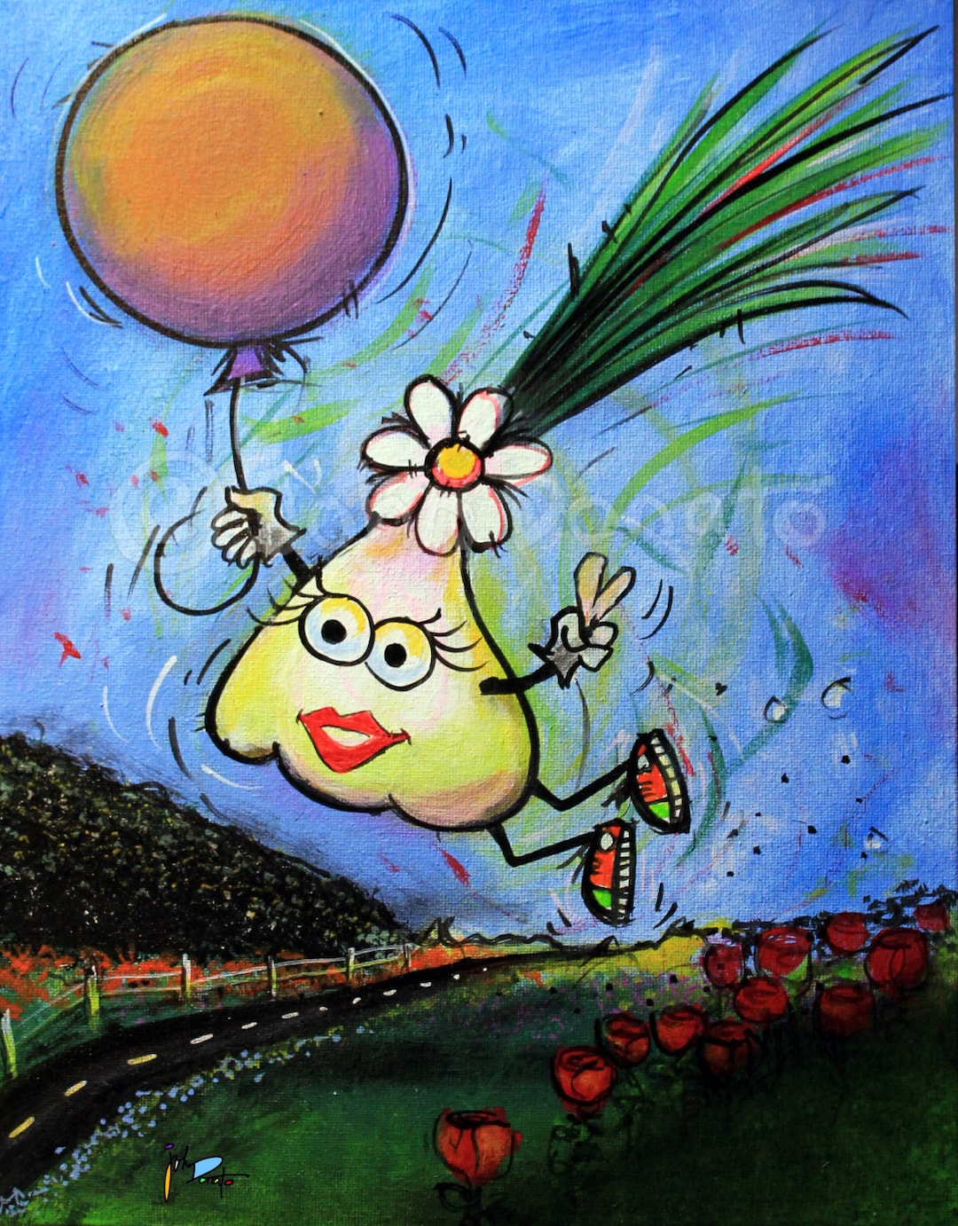 Dancing Lady Garlic, by Artist John Donato - Etsy