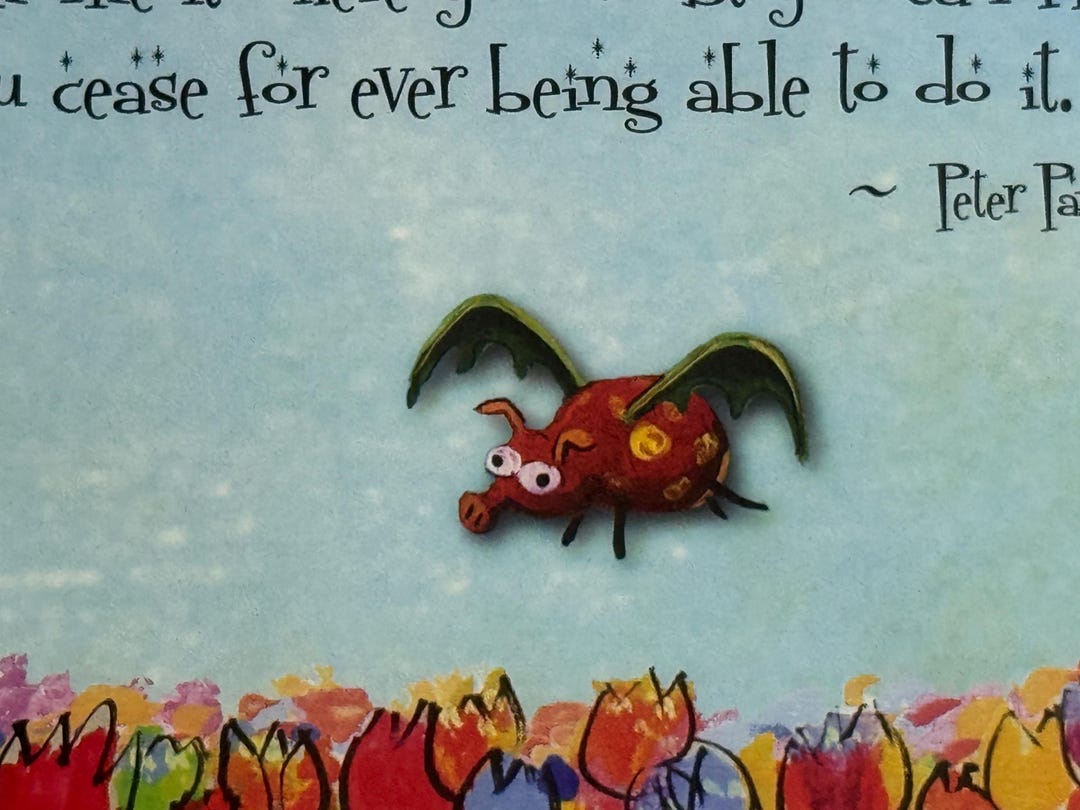 Peter Pan Pig, by Artist John Donato - Etsy