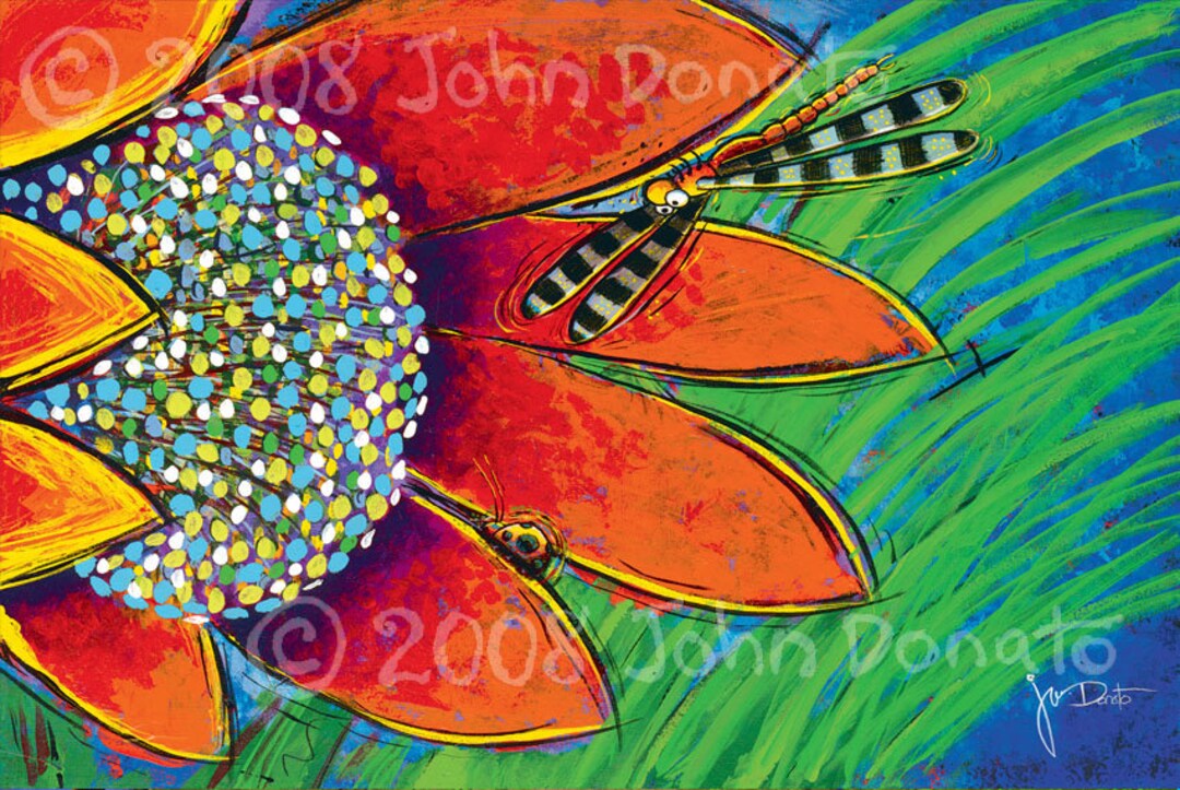 Ansley's Dragonfly, by Artist John Donato - Etsy