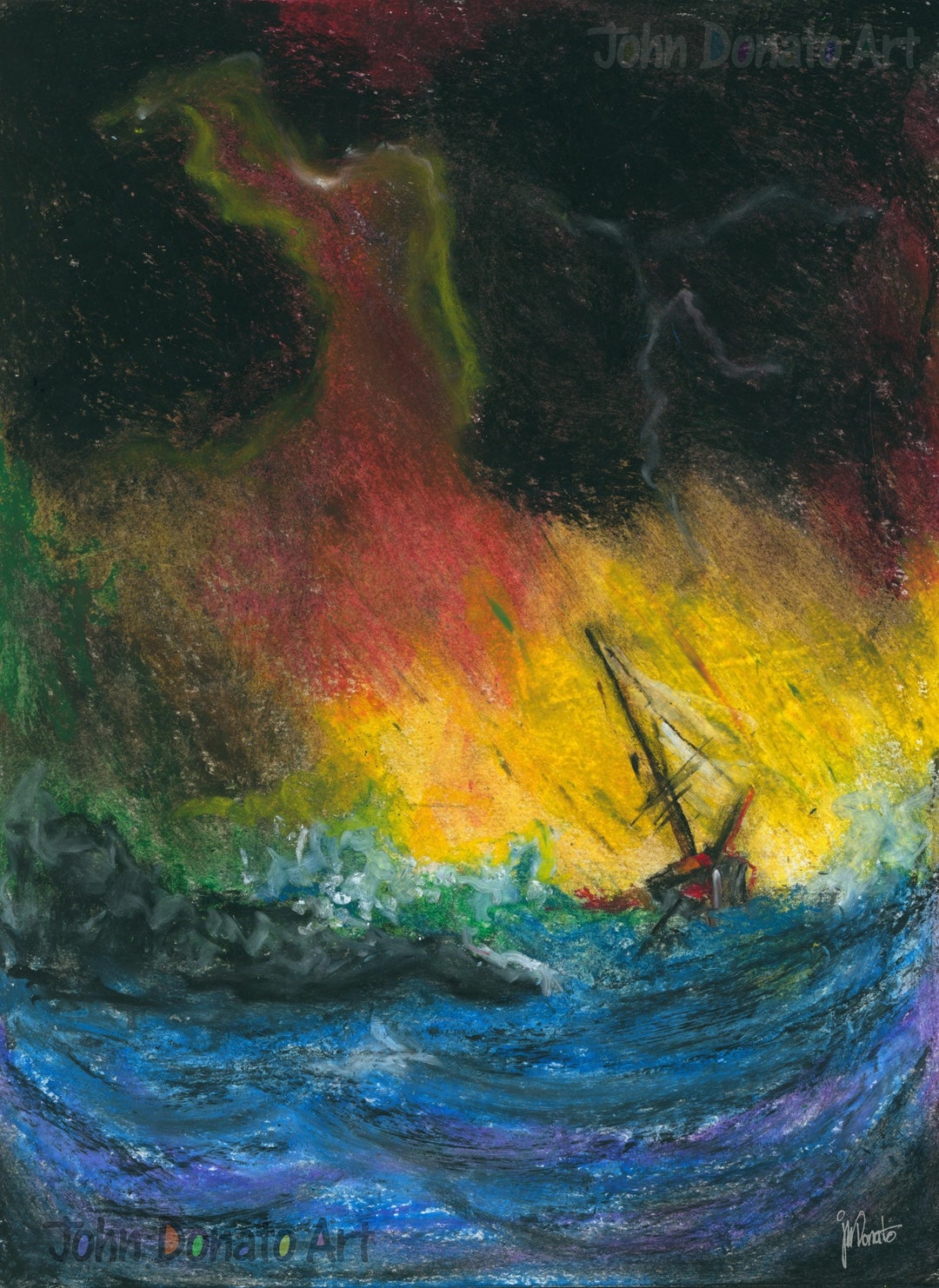 Shudder Mercy Abstract Maritime Art Print - Etsy