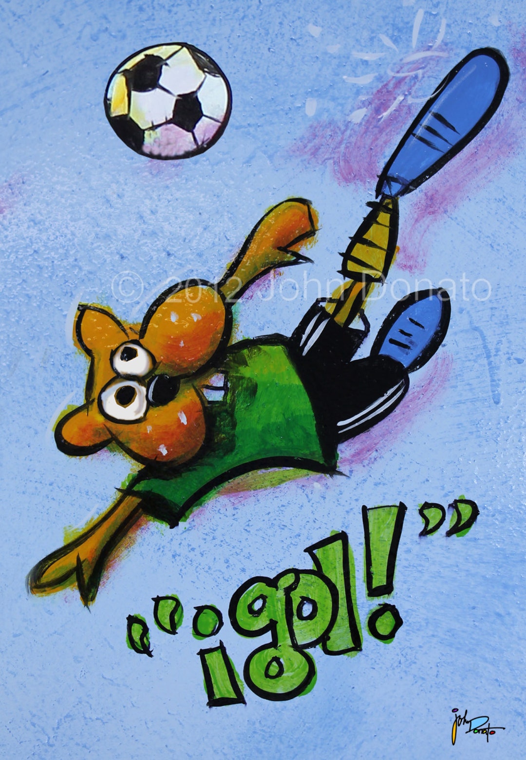 Gol Soccer, by Artist John Donato - Etsy