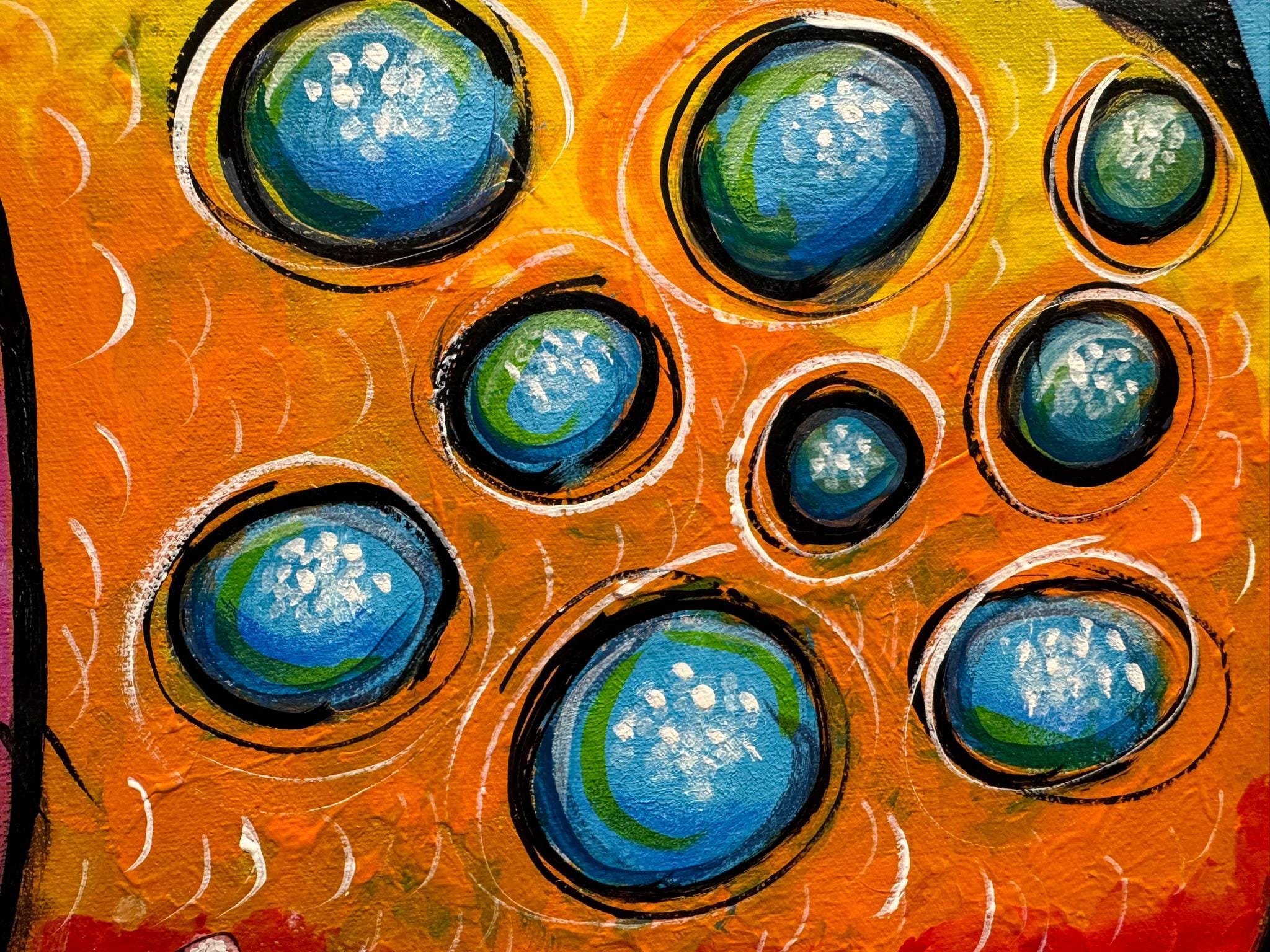 Bubbles the Fish, by Artist John Donato - Etsy