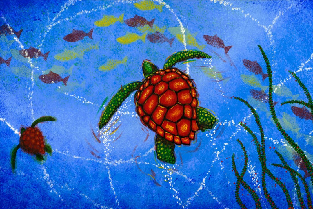 Sea Turtle, by Artist John Donato - Etsy