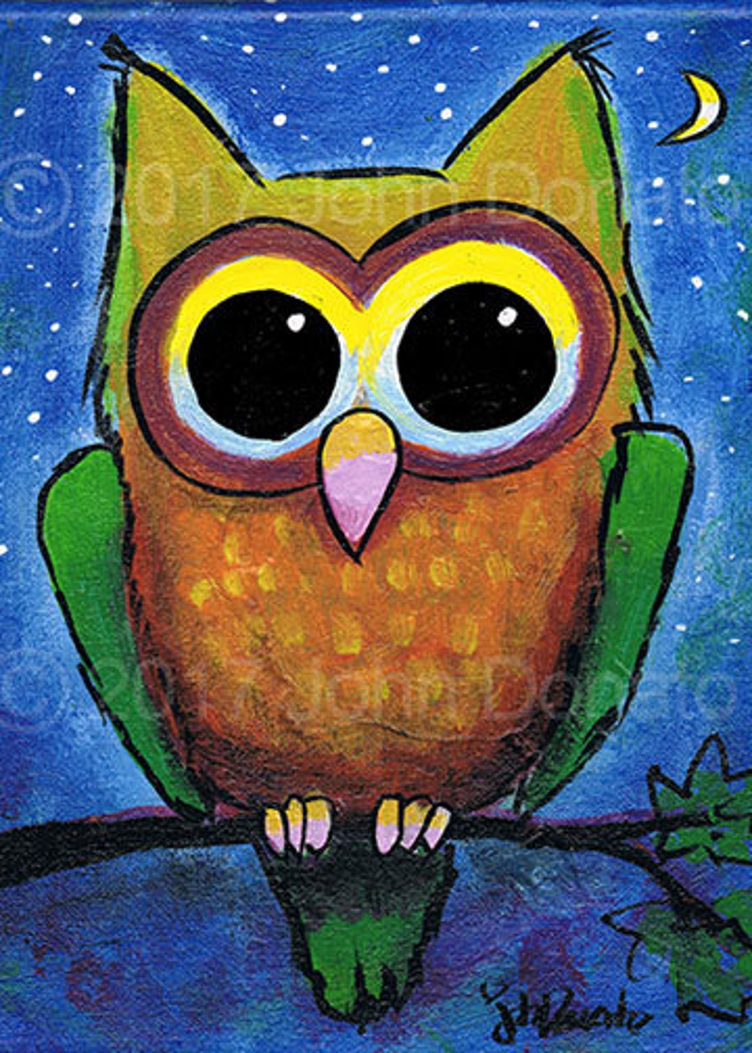 Sir Hootsalot, by Artist John Donato - Etsy