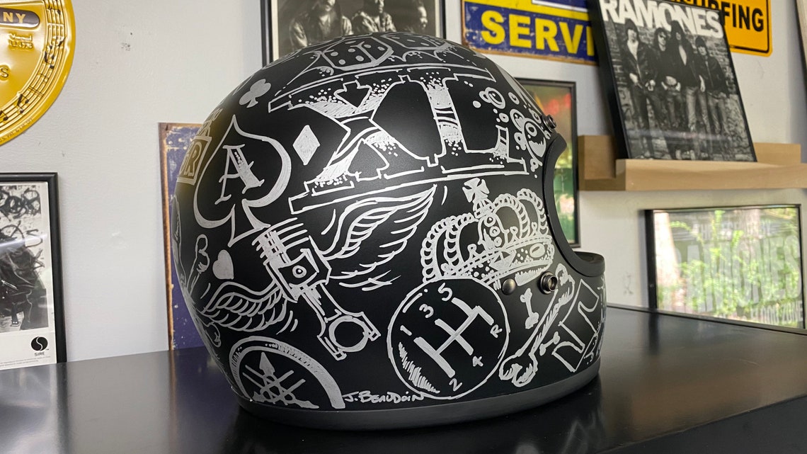 Custom Painted Motorcycle Helmet Designs does NOT Include - Etsy