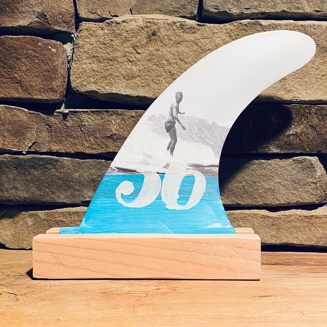 1936 - Hawaii, Tiki, Hula, Surfing, Surfboard Fin, Surfer, Surf Art ...