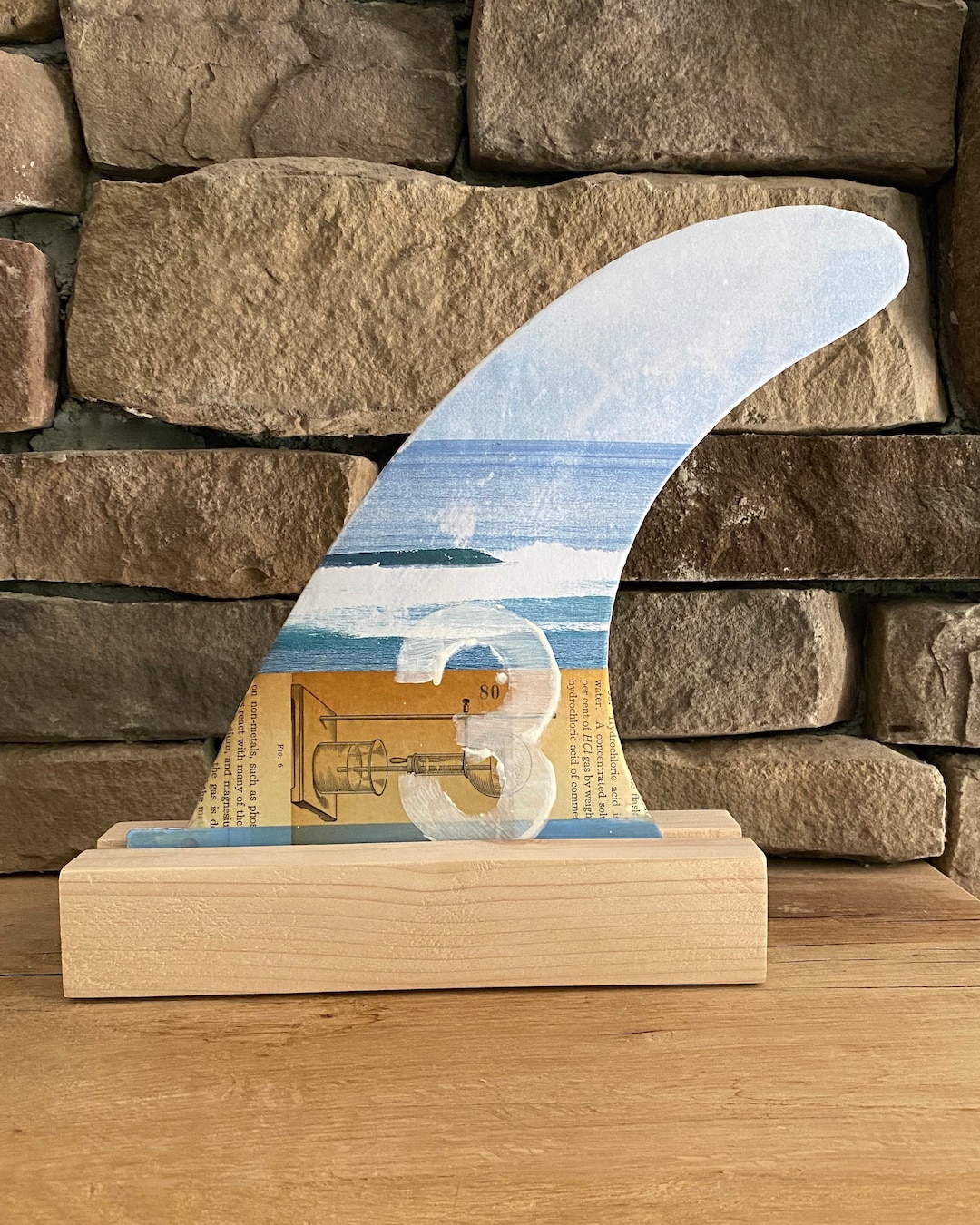 Surf Art Surfboard Fin Collage No. 3 (8inch) North Shore, Tiki ...