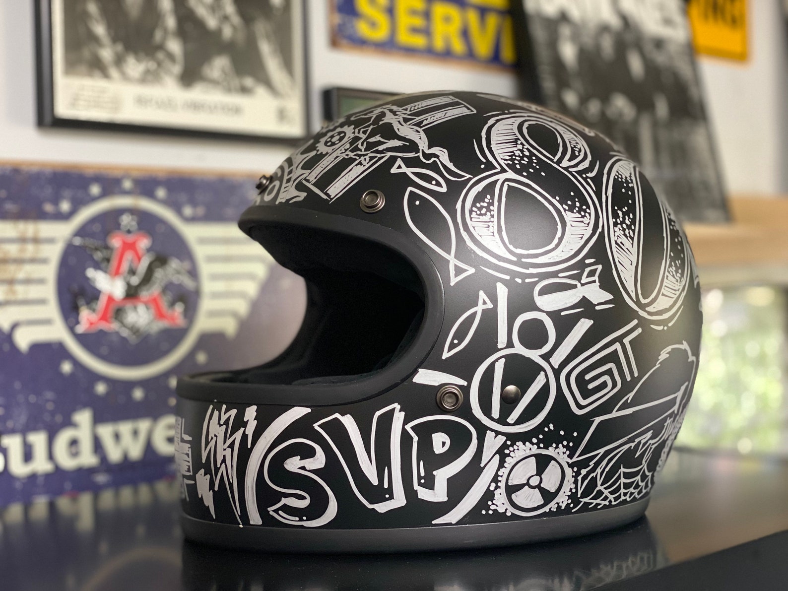 Custom Painted Motorcycle Helmet Designs does NOT Include - Etsy
