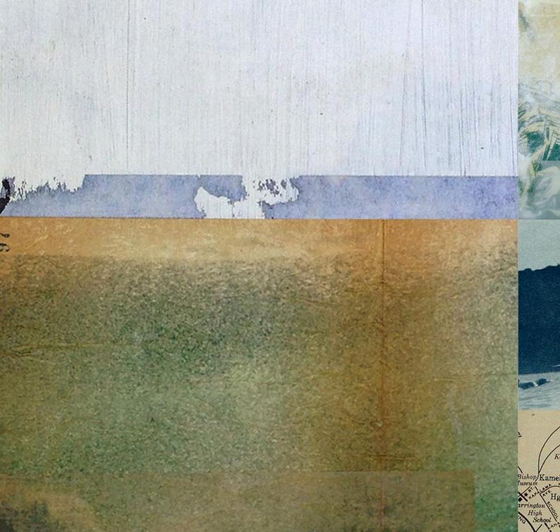 Skateboard, "surf Collage 567", Original Surf Collage Reproduction ...