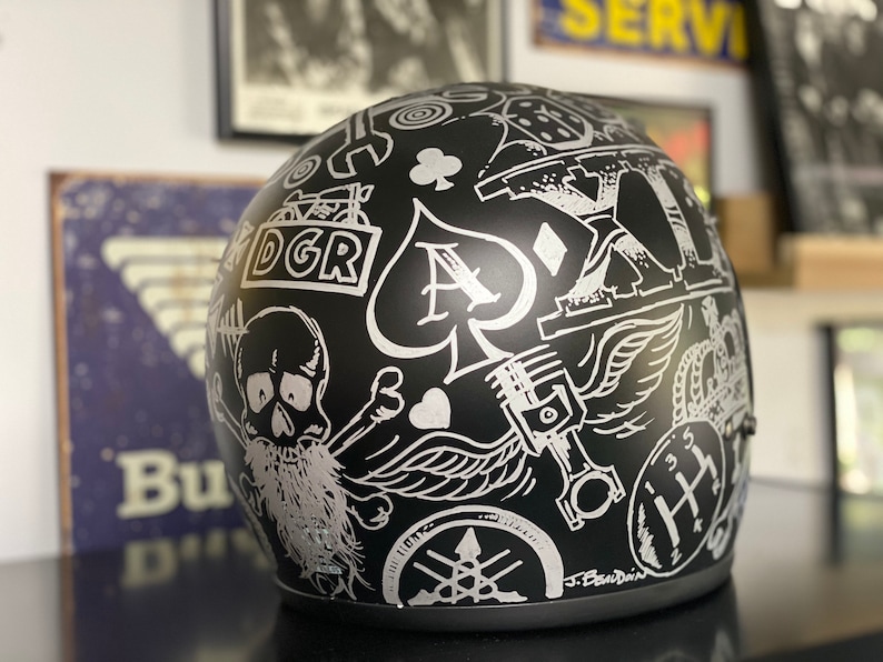 Custom Painted Motorcycle Helmet Designs does NOT Include - Etsy