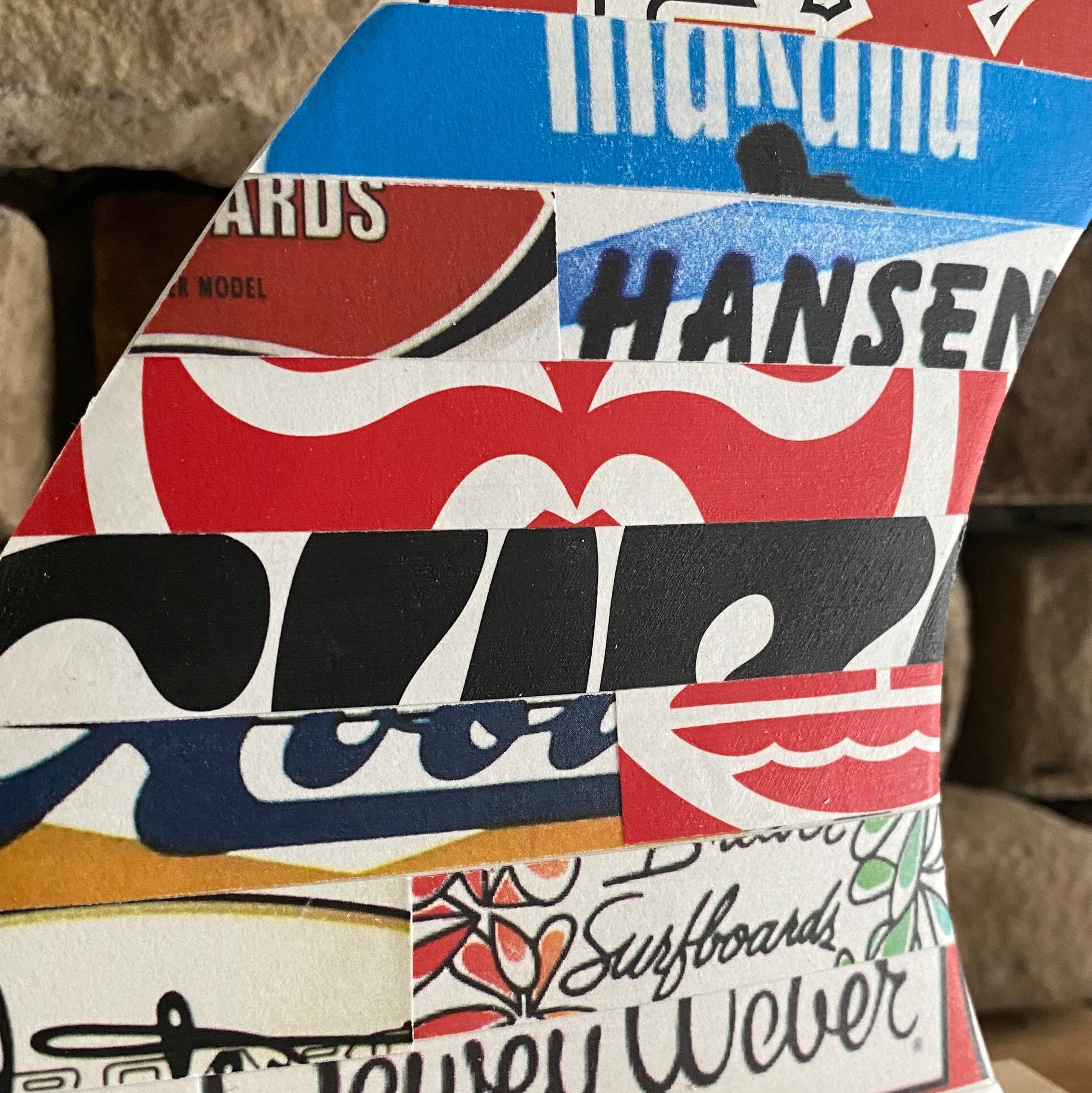 Classic Surf Logos Surf Art Surfboard Fin Collage No.3 (8inch) - Etsy