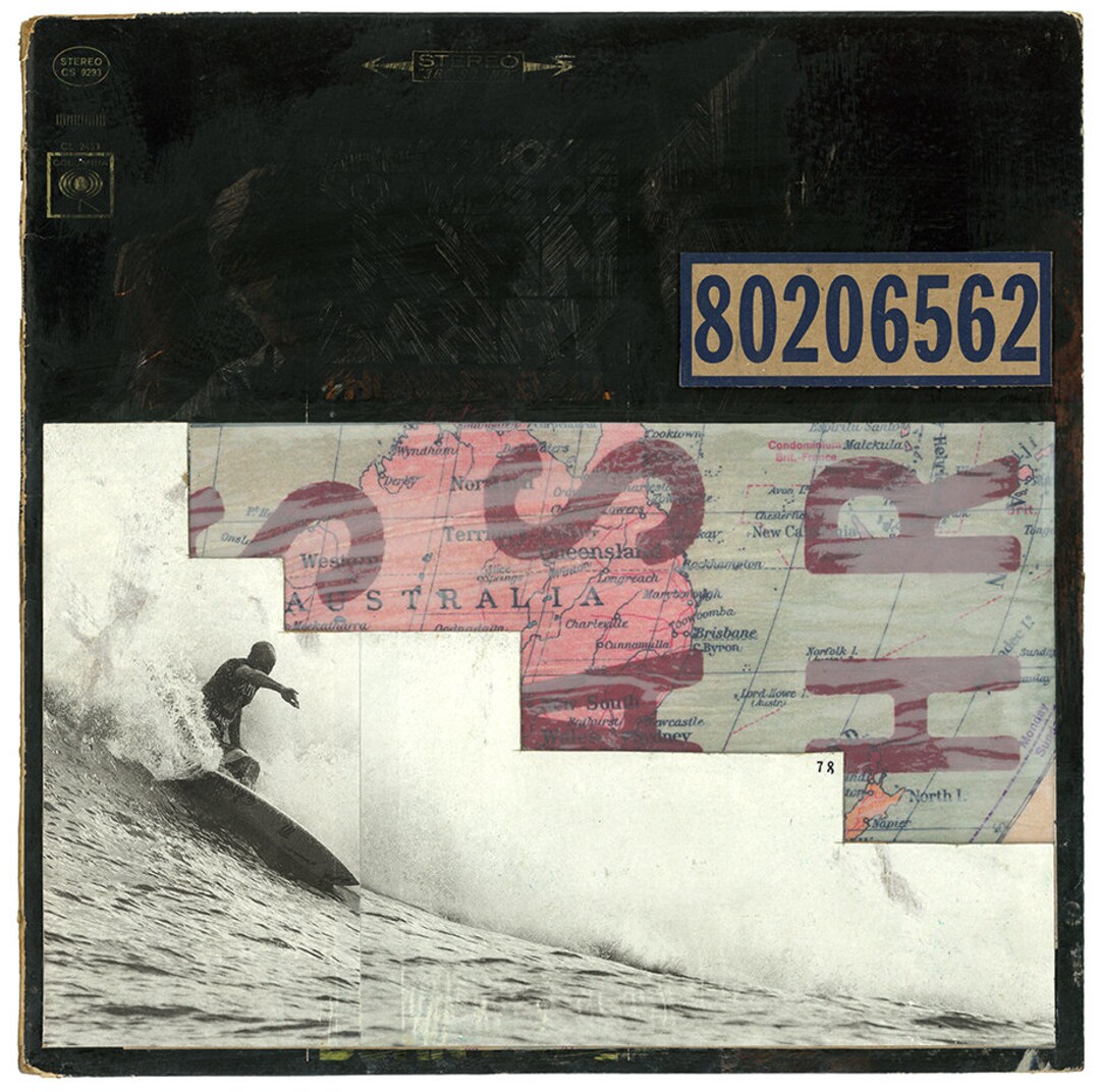 Surfing Collage 6562 - Surf Art - Etsy