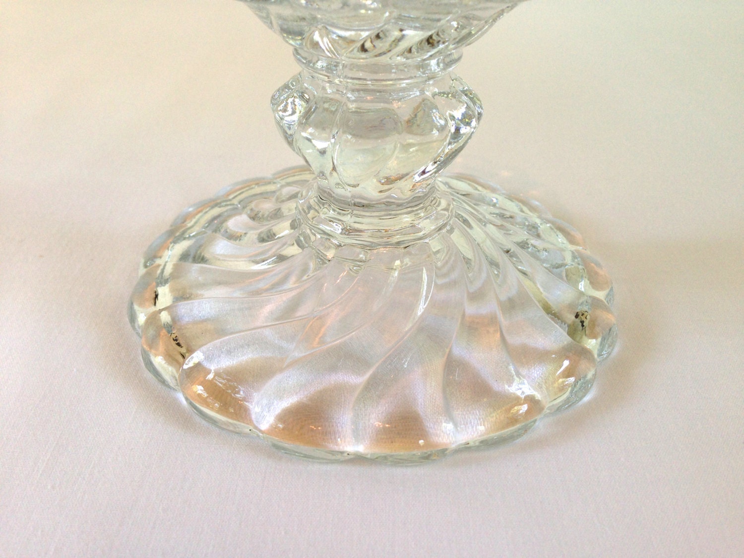 Fostoria Glass Company Colony Pattern Candle Sticks - Etsy