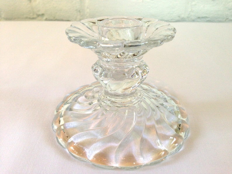 Fostoria Glass Company Colony Pattern Candle Sticks - Etsy