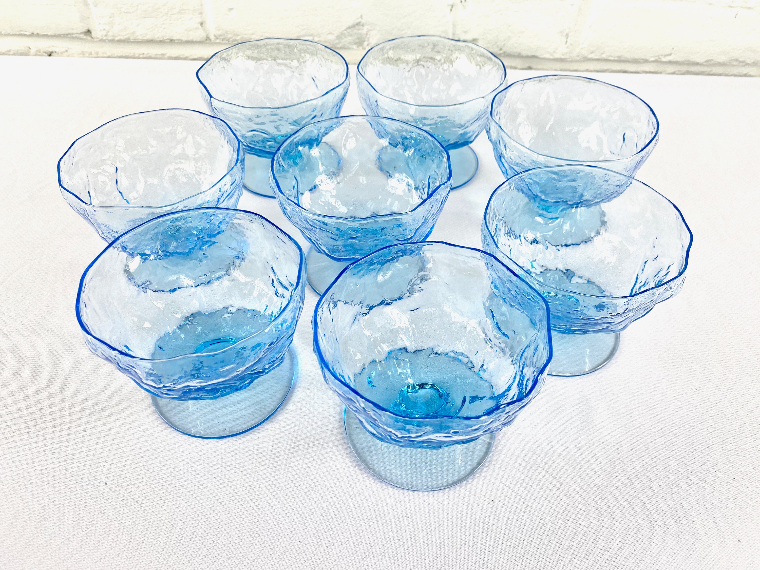 Morgantown Glass Guild Crinkle Pattern Sherbets or Dessert - Etsy
