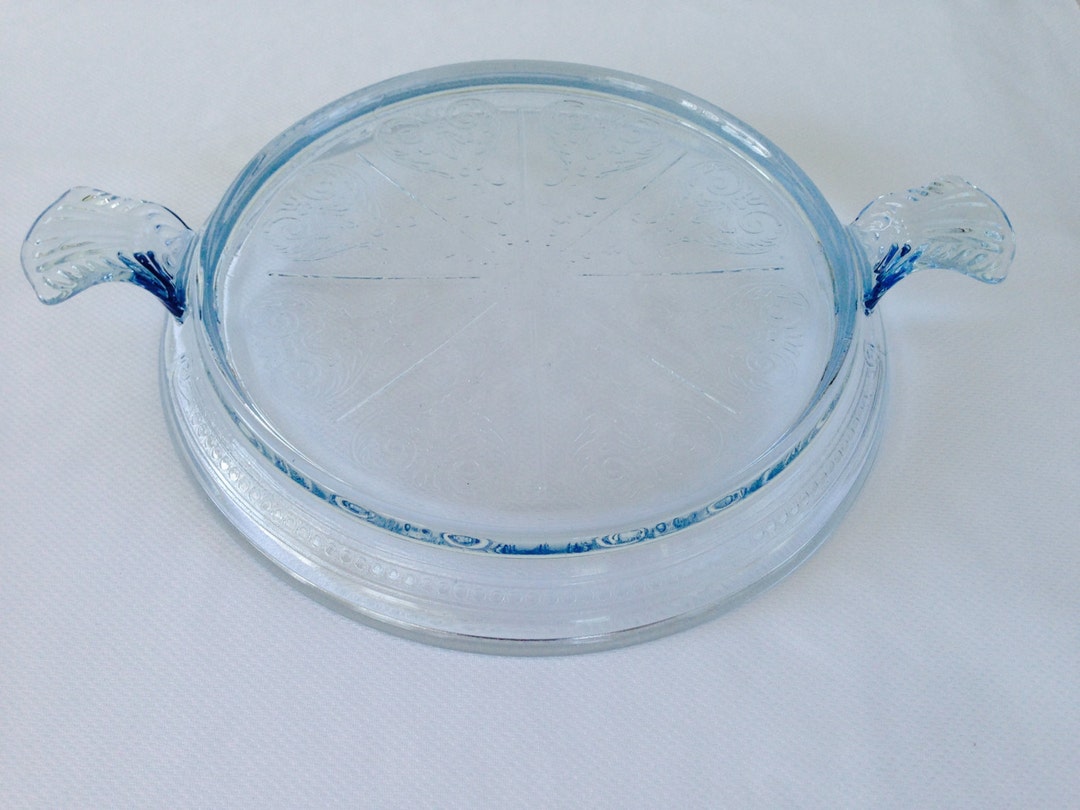 Fire King Sapphire Table Server With Tab Handles - Etsy