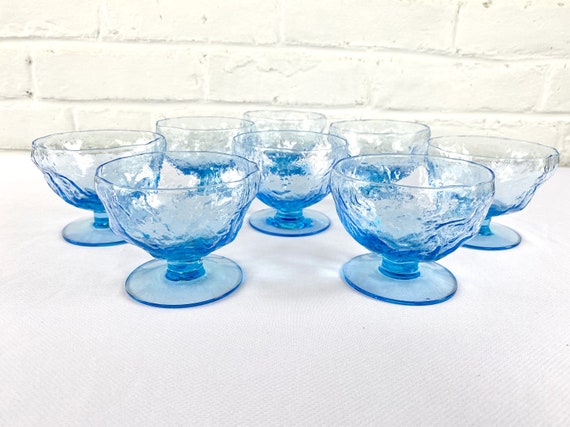 Morgantown Glass Guild Crinkle Pattern Sherbets or Dessert | Etsy