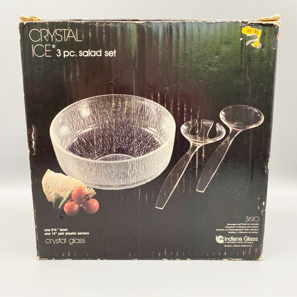 Crystal Salad Bowl - Etsy