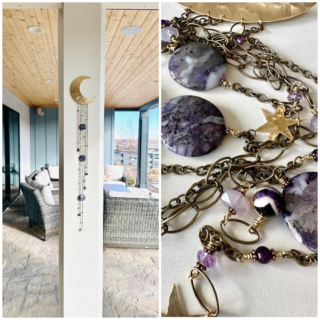 Agate Gemstone Wall Art, Wall Hanging, Gemstones for Your Home, Home ...