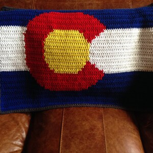 4 Sizes - Colorado Flag Blanket - PDF Crochet Pattern - Etsy