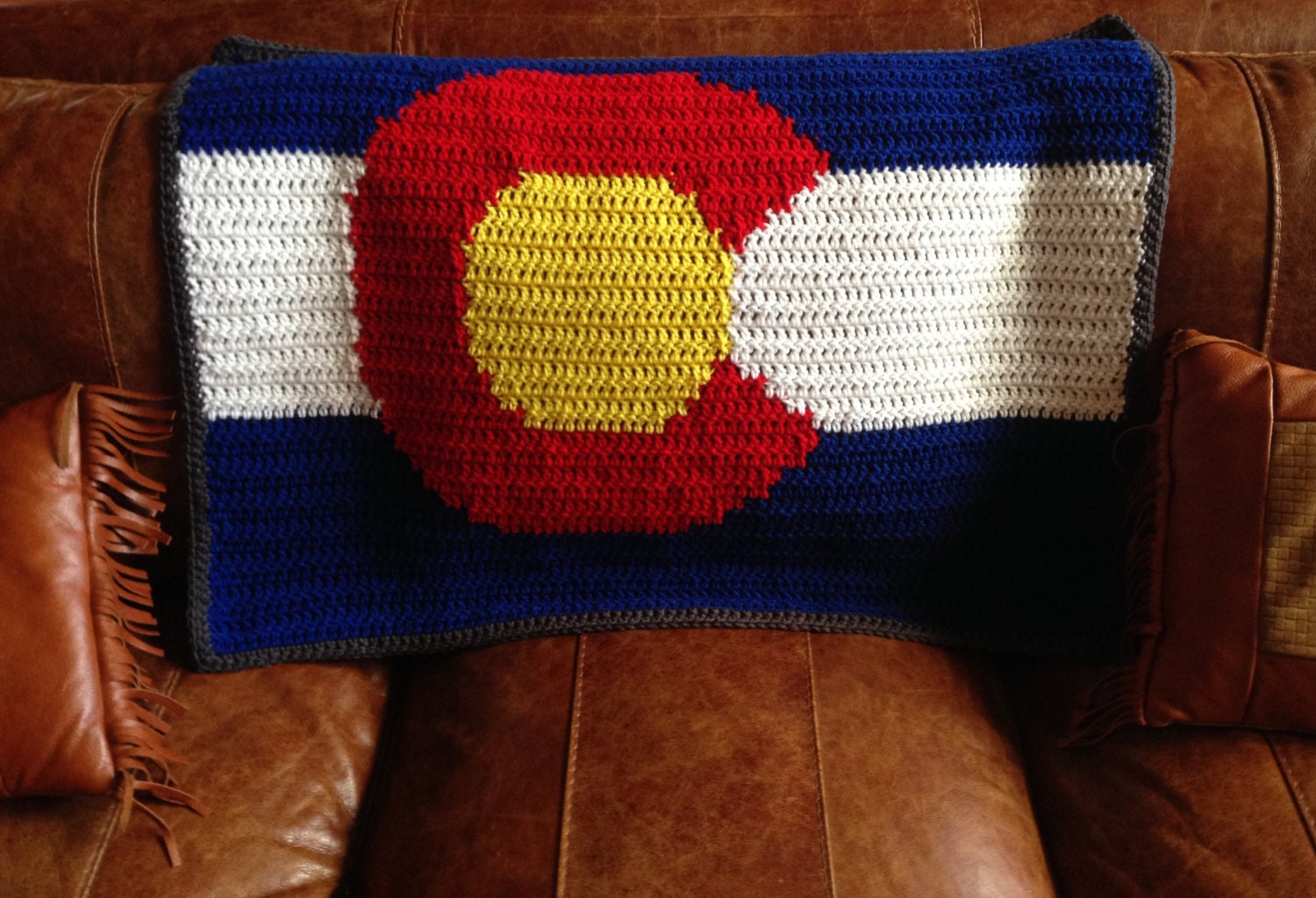 4 Sizes - Colorado Flag Blanket - PDF Crochet Pattern - Etsy