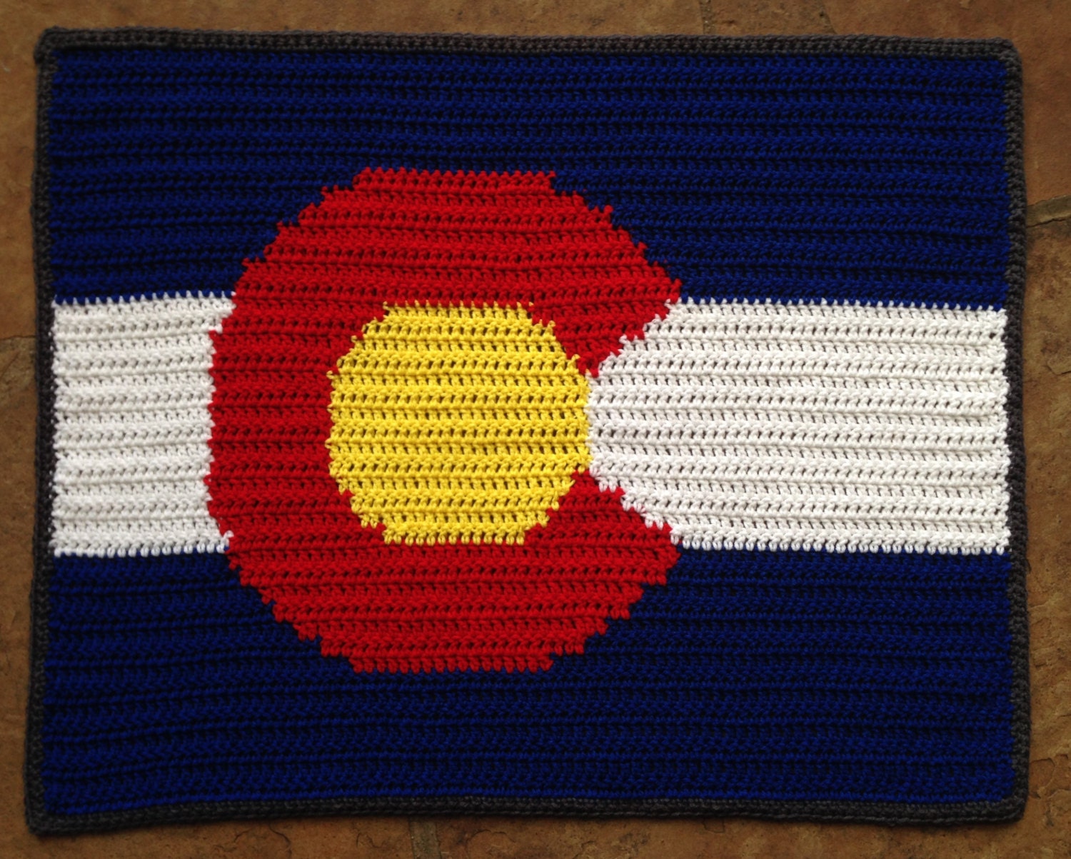 4 Sizes Colorado Flag Blanket PDF Crochet Pattern - Etsy