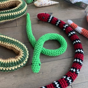 Crochet Snakes- PDF Crochet Ebook With 9 Snake Patterns - Etsy UK