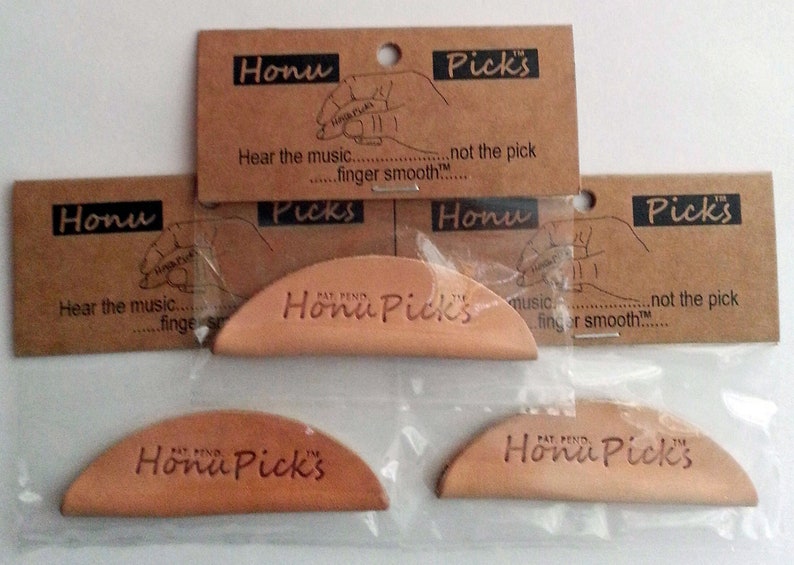 Leather Ukulele Pick: Ergonomic Honupicks (3-pack) - Etsy