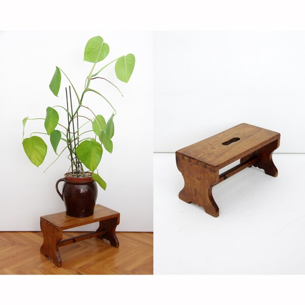 Small Antique Stool - Etsy