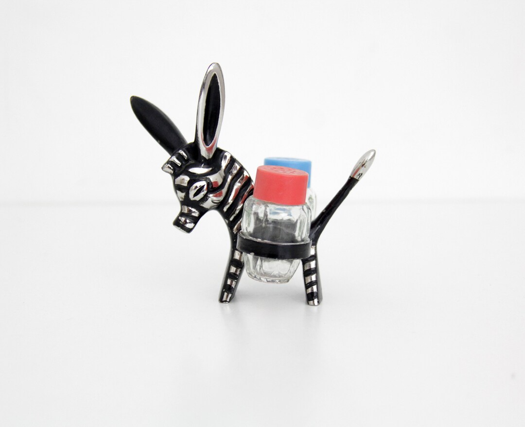 Vintage Mid-century Walter Bosse Style Donkey/zebra Salt and Pepper ...