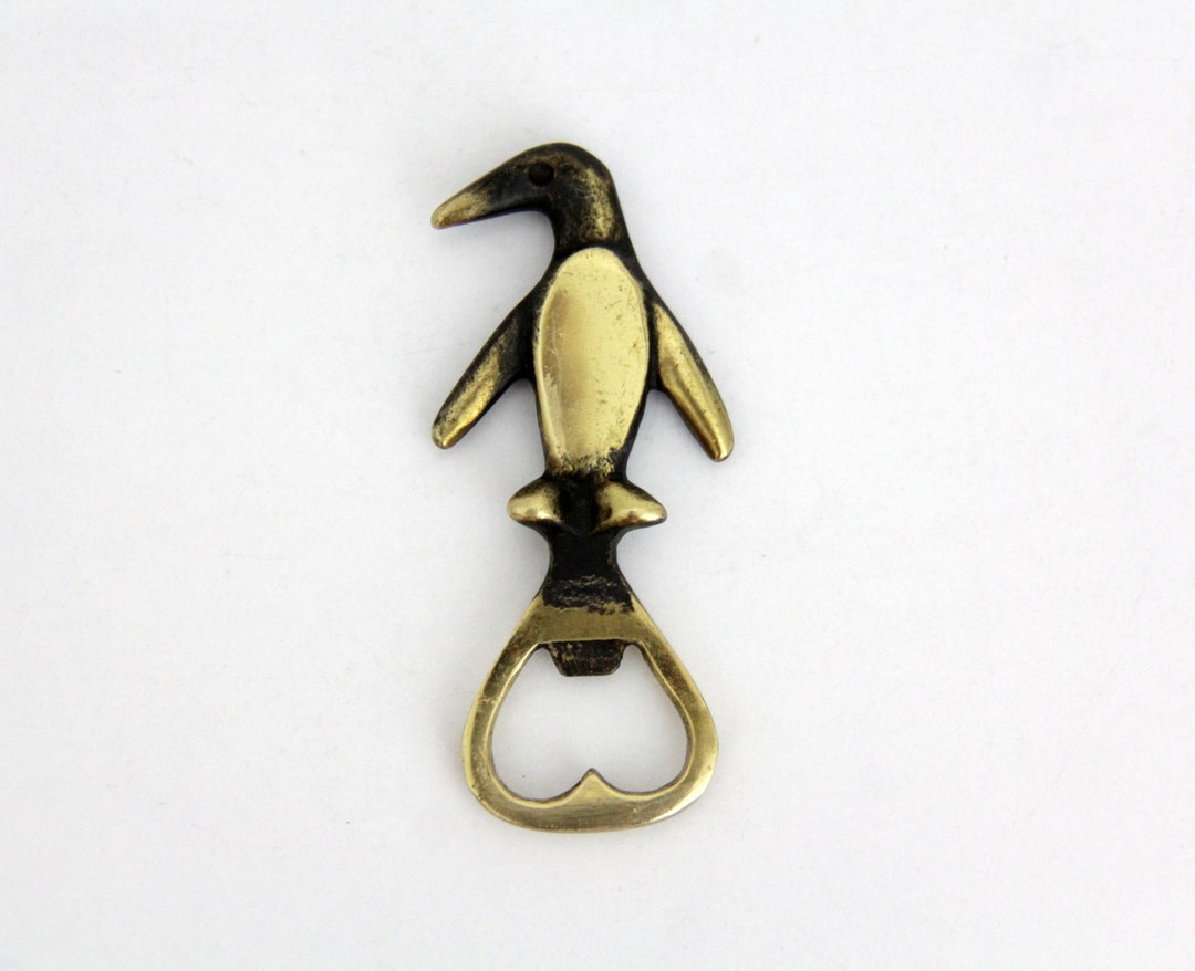 Vintage Walter Bosse Modernist Austrian 1950's Brass Penguin Bottle ...