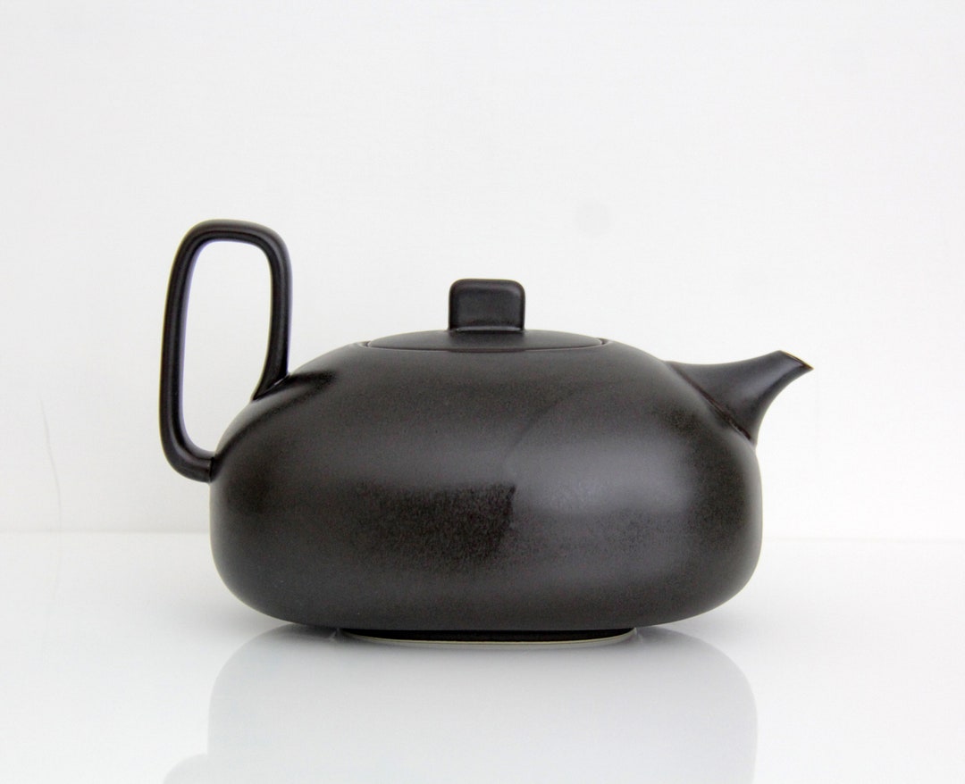 Vintage ASA Selection Germany Teapot // Modernist Dark Brown Ceramic ...