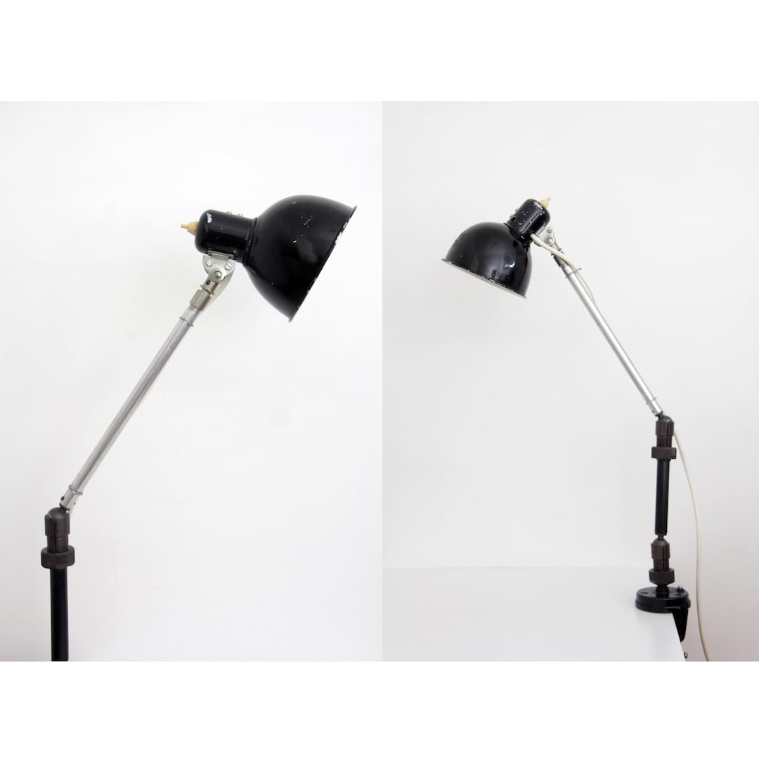 Vintage Industrial Anglepoise Lamp // Clamp on Drafting Lamp // Vintage ...